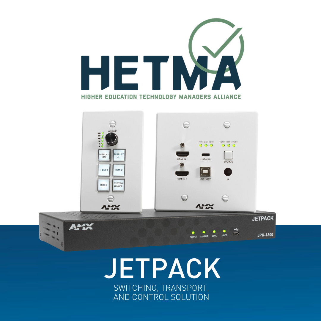AMX Jetpack Approved by HETMA Alliance for Education Support - MadisonAV