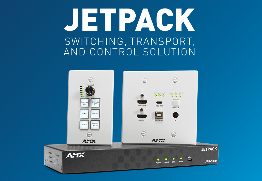 AMX Jetpack (JPK-1300) is a new 3x1 switching, transport, and control ...
