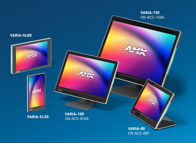 AMX VARIA Professional Grade Touch Panels allow you to define your ...