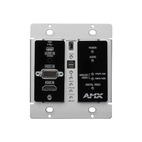 AMX FGN1115-WP-BL - AMX NMX-ENC-N1115-WP-BL - Wallplate Encoder Black ...