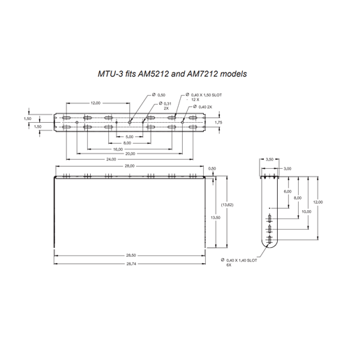 JBL MTU-3-BK - JBL MTU-3-BK - U Bracket For Models AM7212/xx and AM5212 ...