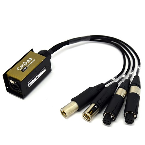 WH CT-M - Whirlwind Fanout 4 Channel CAT5E Ethercon to (4) XLRM 1.5 ...