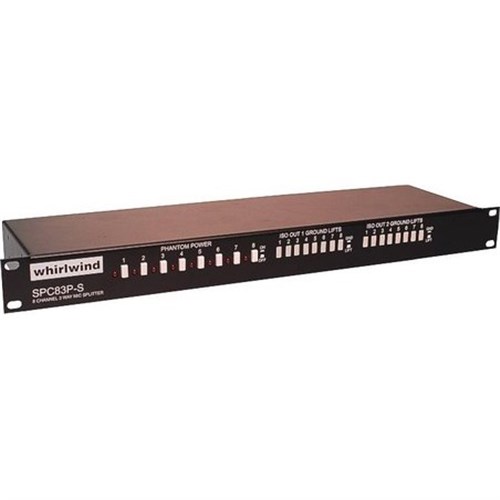 WH SPC83 - Whirlwind SPC83 Rack Mount Microphone Splitter - MadisonAV