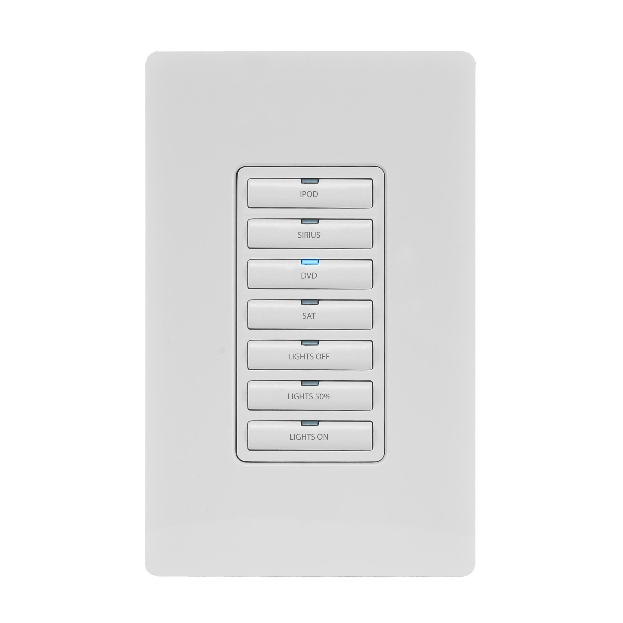 AMX FG5793-03-WH - AMX MET-7E-WH - Metreau 7-Button Ethernet Keypad ...