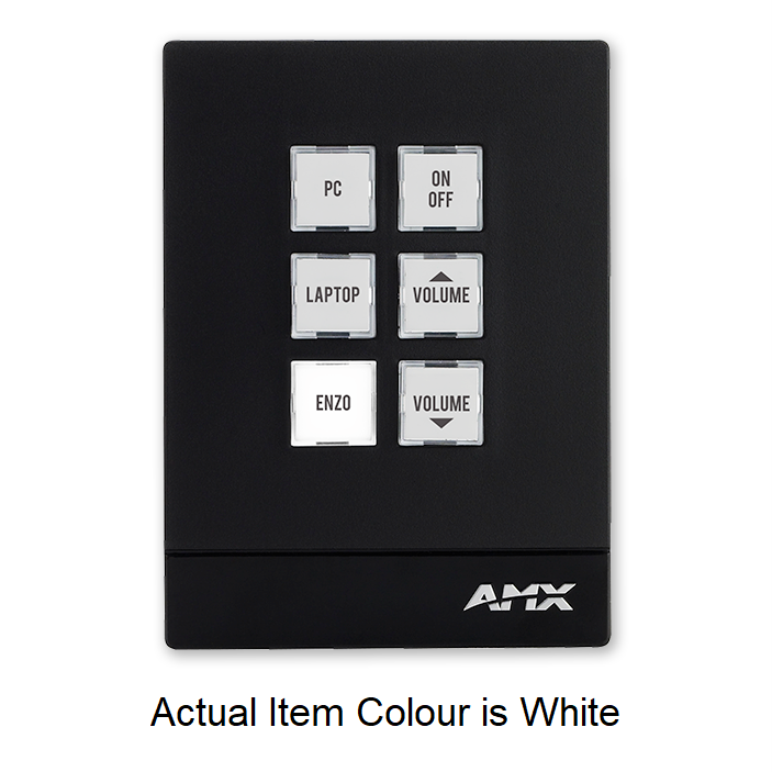 AMX FG5793-06P-WH - AMX MKP-106P-WH - Massio 6-Button Ethernet Keypad ...
