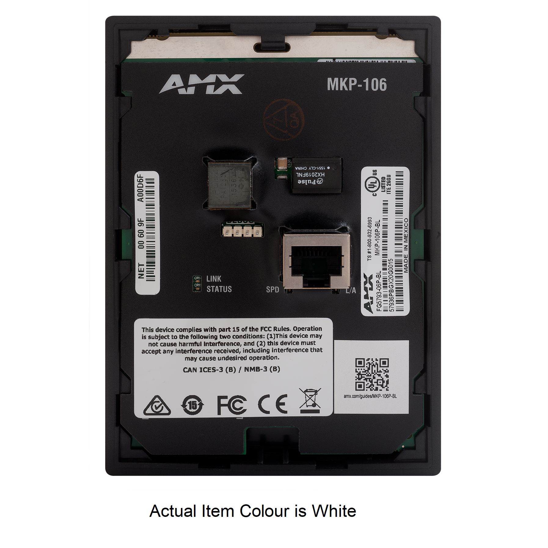 AMX FG5793-06P-WH - AMX MKP-106P-WH - Massio 6-Button Ethernet Keypad ...