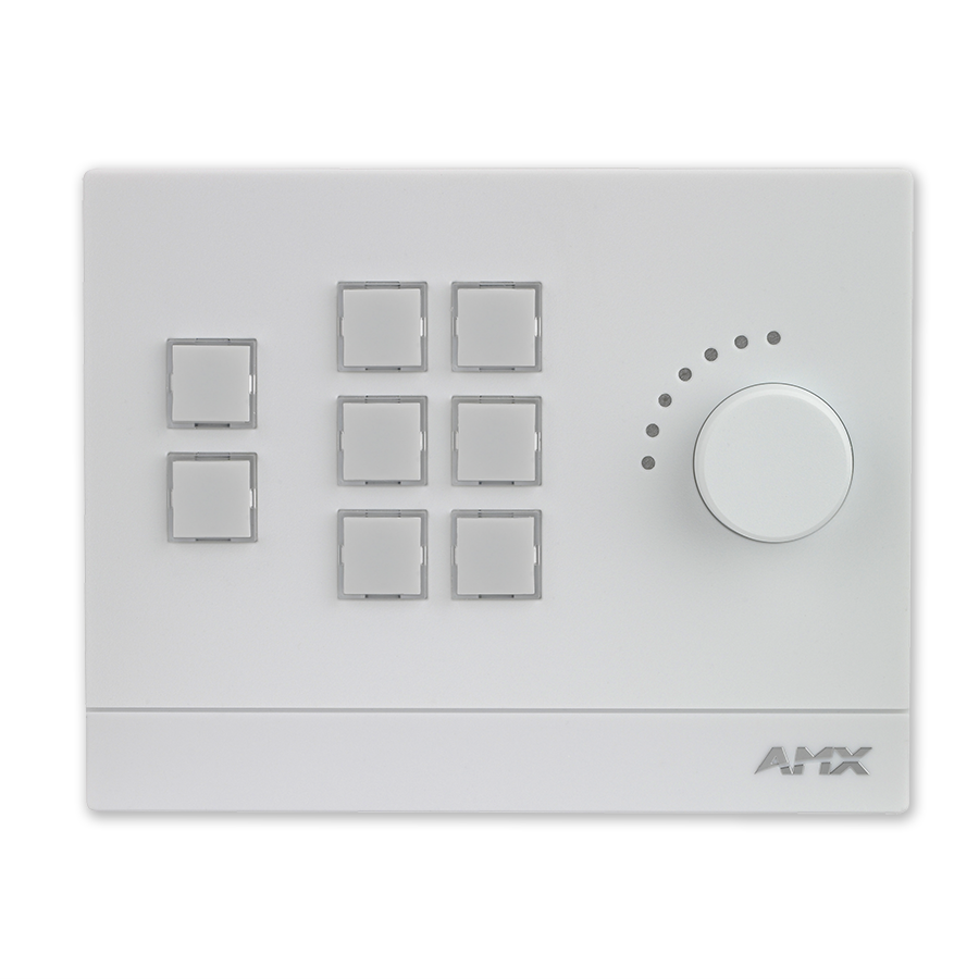 AMX FG5793-08L-WH - AMX MKP-108L-WH - Massio 8-Button Ethernet Keypad ...