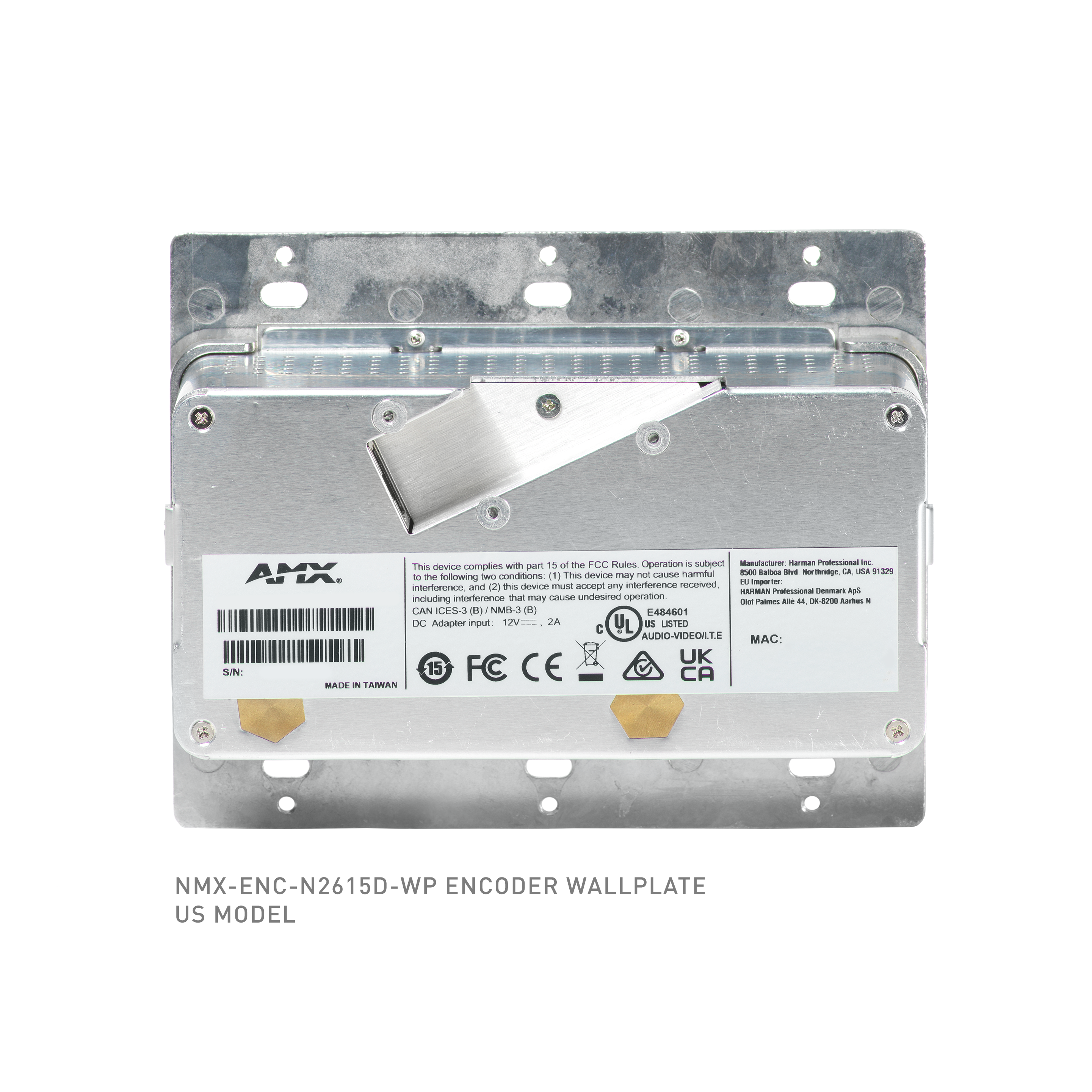 AMX N26E013 - AMX NMX-ENC-N2615D-WP 4K60 AV-A Encoder Wall Plate with ...