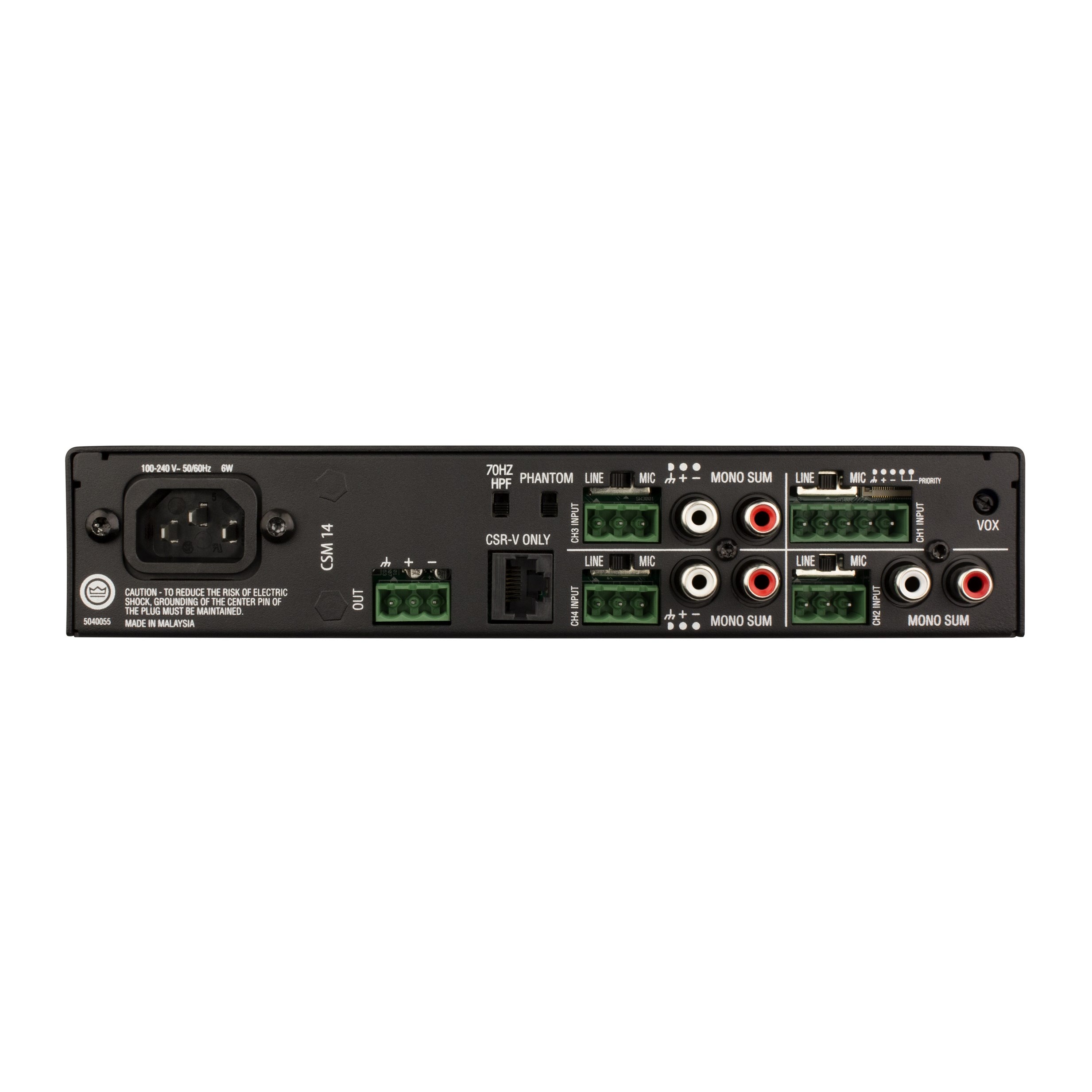 JBL CSM14 - JBL CSM 14 - Four Inputs/One Output Commercial Series Mixer ...