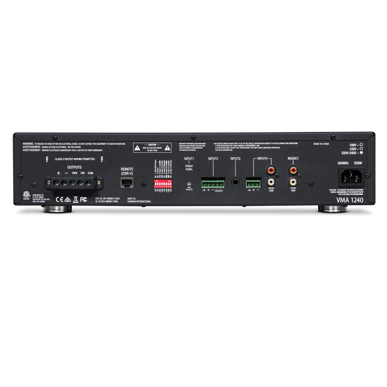 JBL VMA1240 - JBL VMA 1240 - 5 Input Channel x 1 240W Output Channel ...