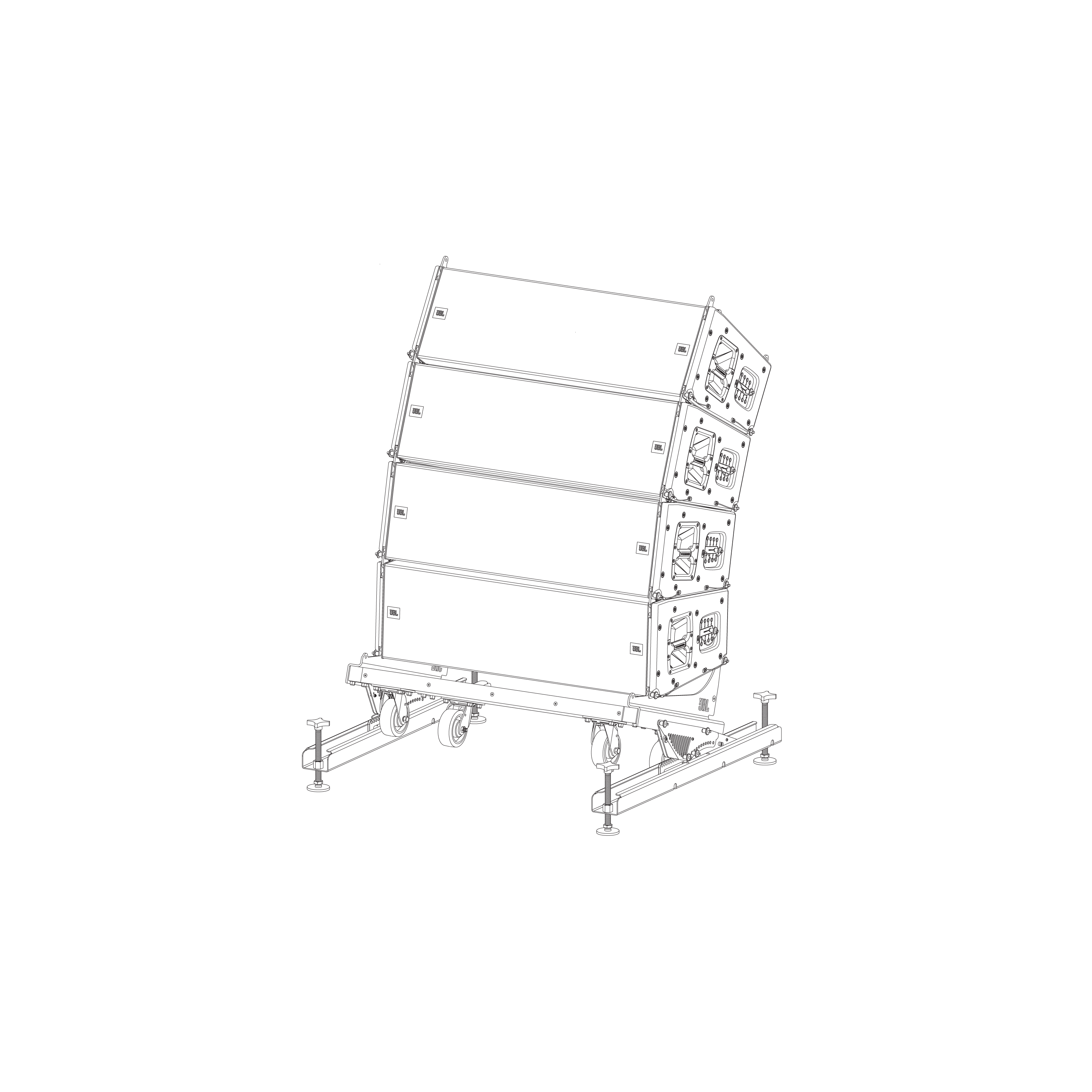 JBL VTX-A12-VT-GND - JBL VTX-A12-VT-GND Vertical Transporter Ground ...