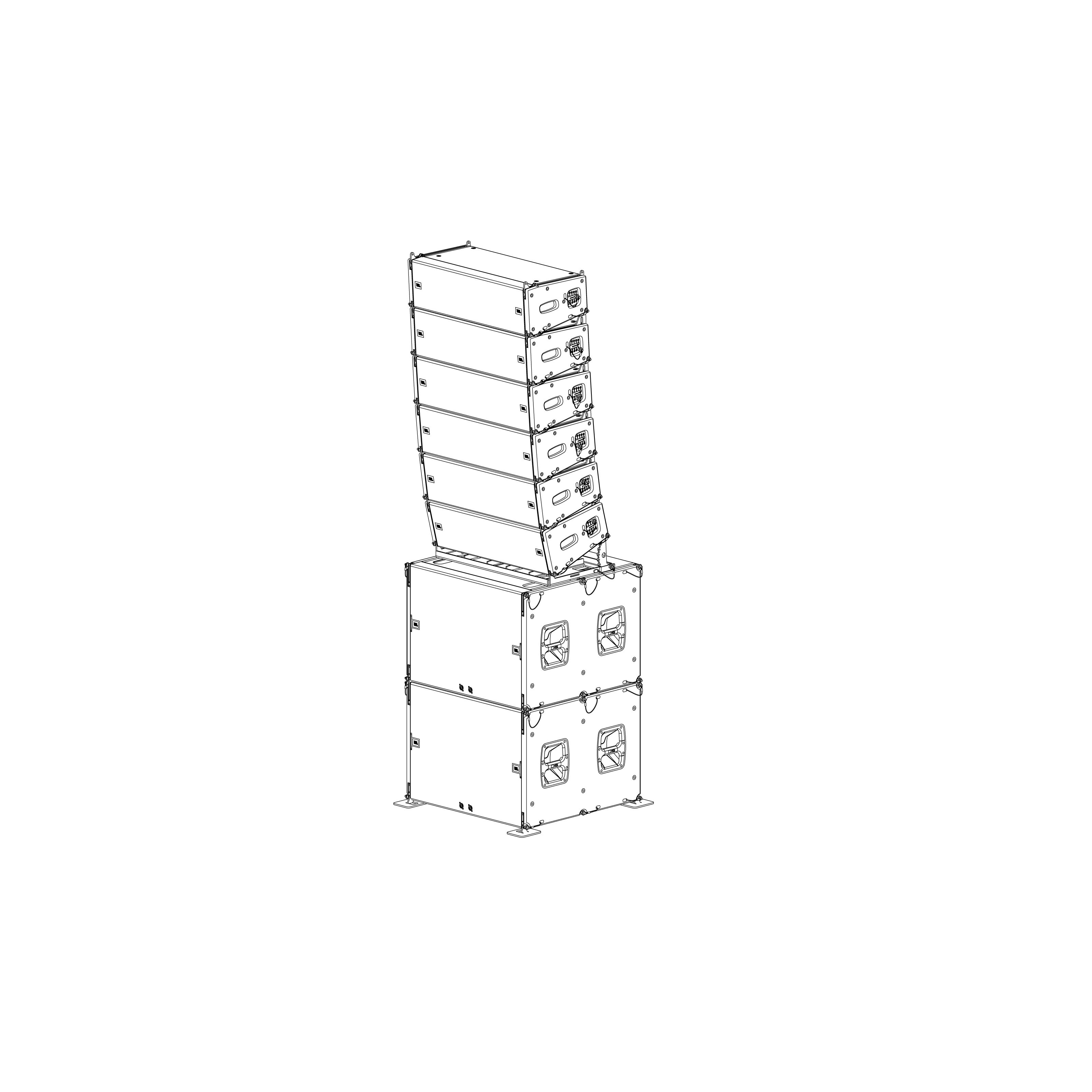 JBL VTX-A8-BP - JBL VTX-A8-BP Ground Stack Base Plate - MadisonAV