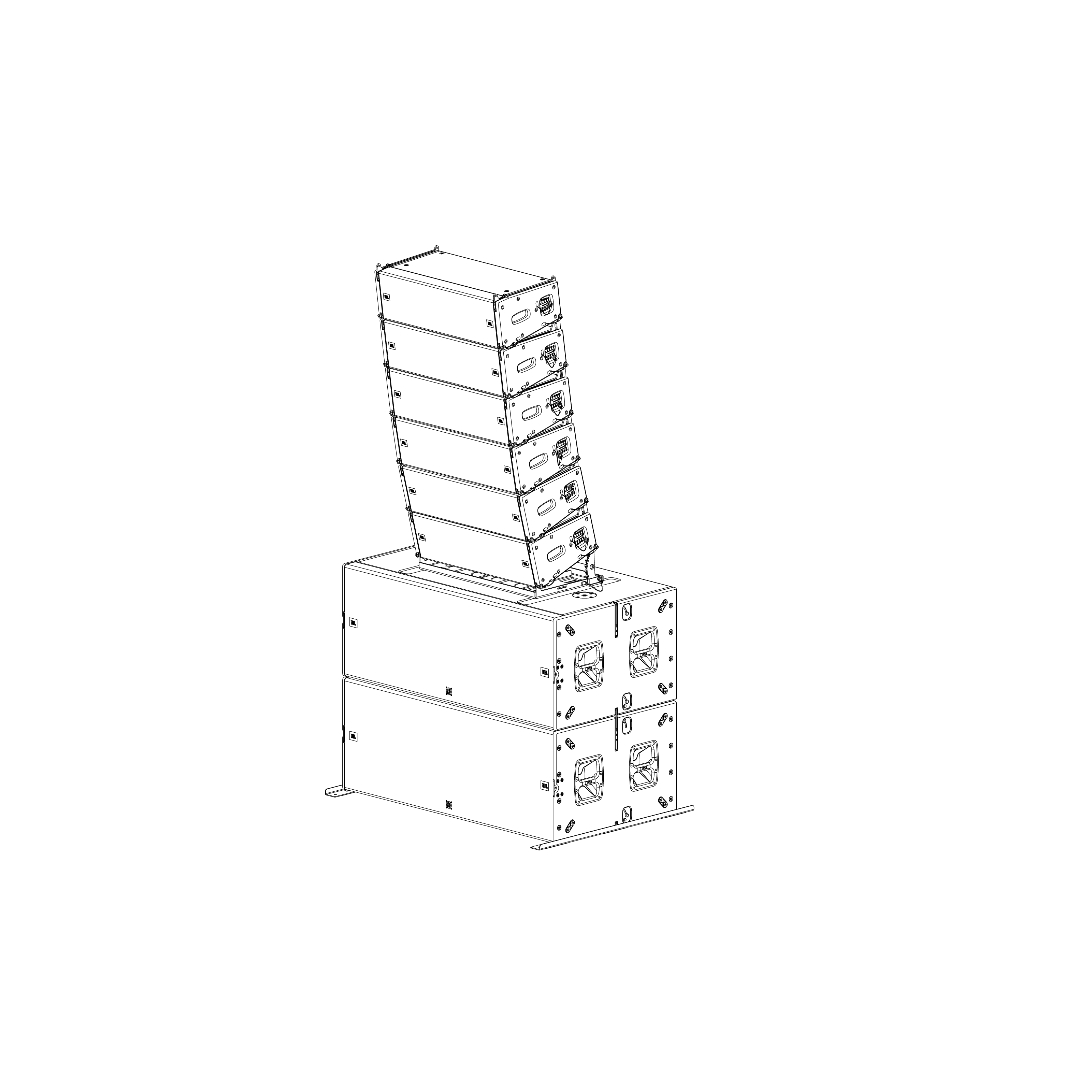JBL VTX-A8-BP - JBL VTX-A8-BP Ground Stack Base Plate - MadisonAV