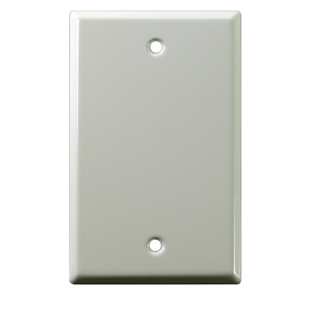 WH WP1WH/0 - Whirlwind Wall Plate - 1 Gang White On Steel - MadisonAV